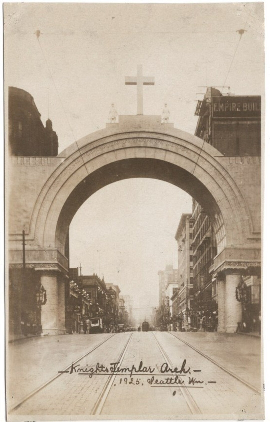 Knights Templar Arch Seattle Washington RPPC 1925 Real Photo - Etsy