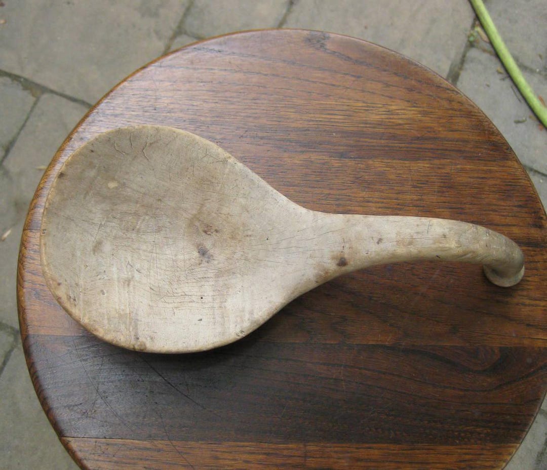 Antique Wood Effigy Ladle Spoon Scoop Canoe Cup Native Indigenous Hand ...