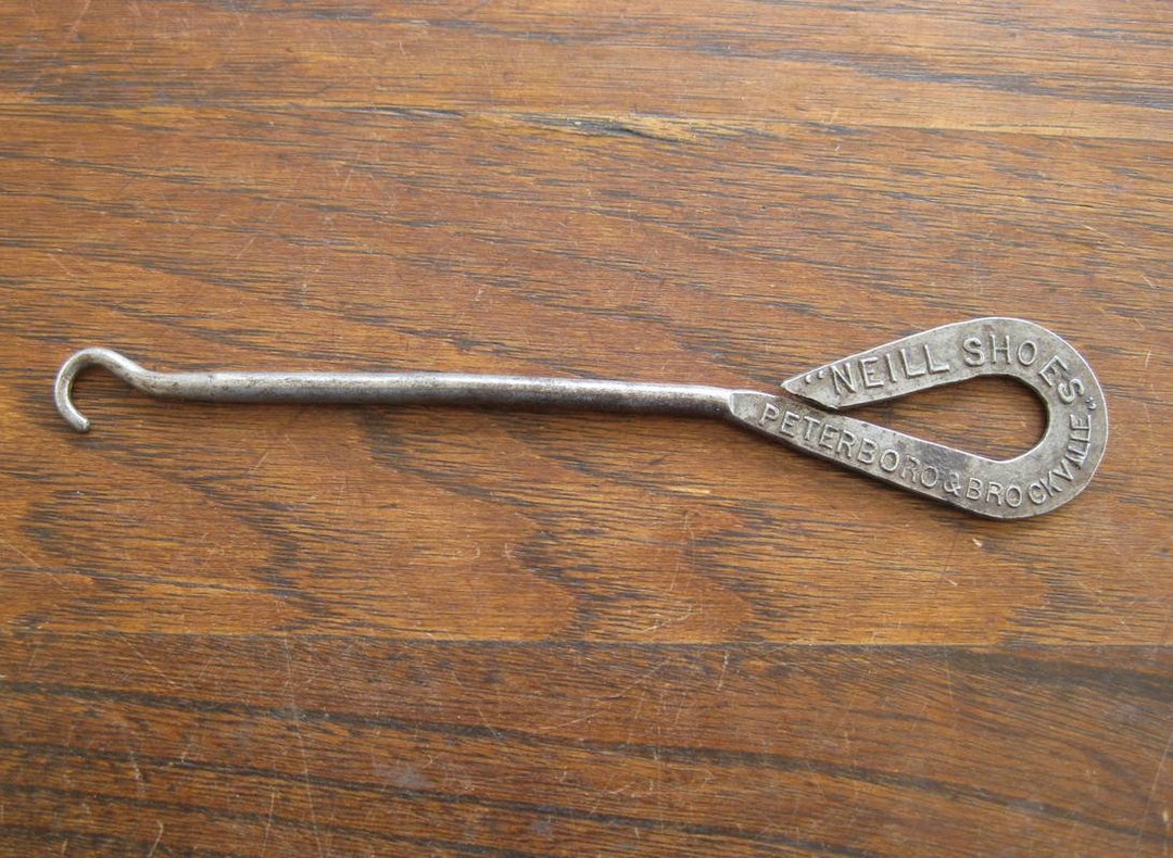 Antique Button Hook Advertising Neill Shoes Peterborough Ontario ...