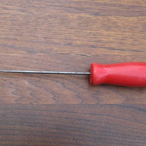Vintage Ice Pick With Wood Red Handle Country Kitchen Man Cave - Etsy
