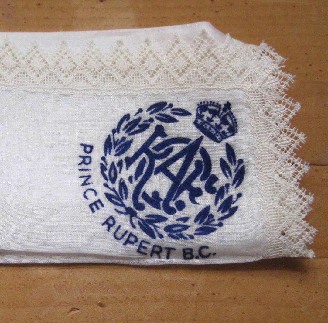 Canada WW2 RCAF Prince Rupert BC Handkerchief Royal Canadian Air Force ...