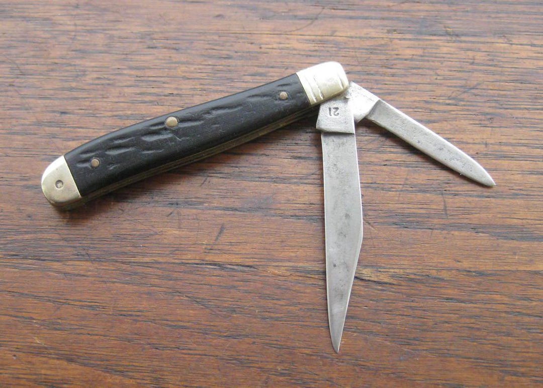 Vintage Pocket Knife Camillus USA No. 21 Folding Fishing Camping Man ...
