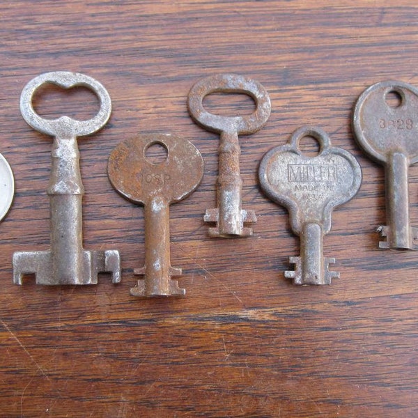 Antique Hollow Barrel Skeleton Key - Etsy