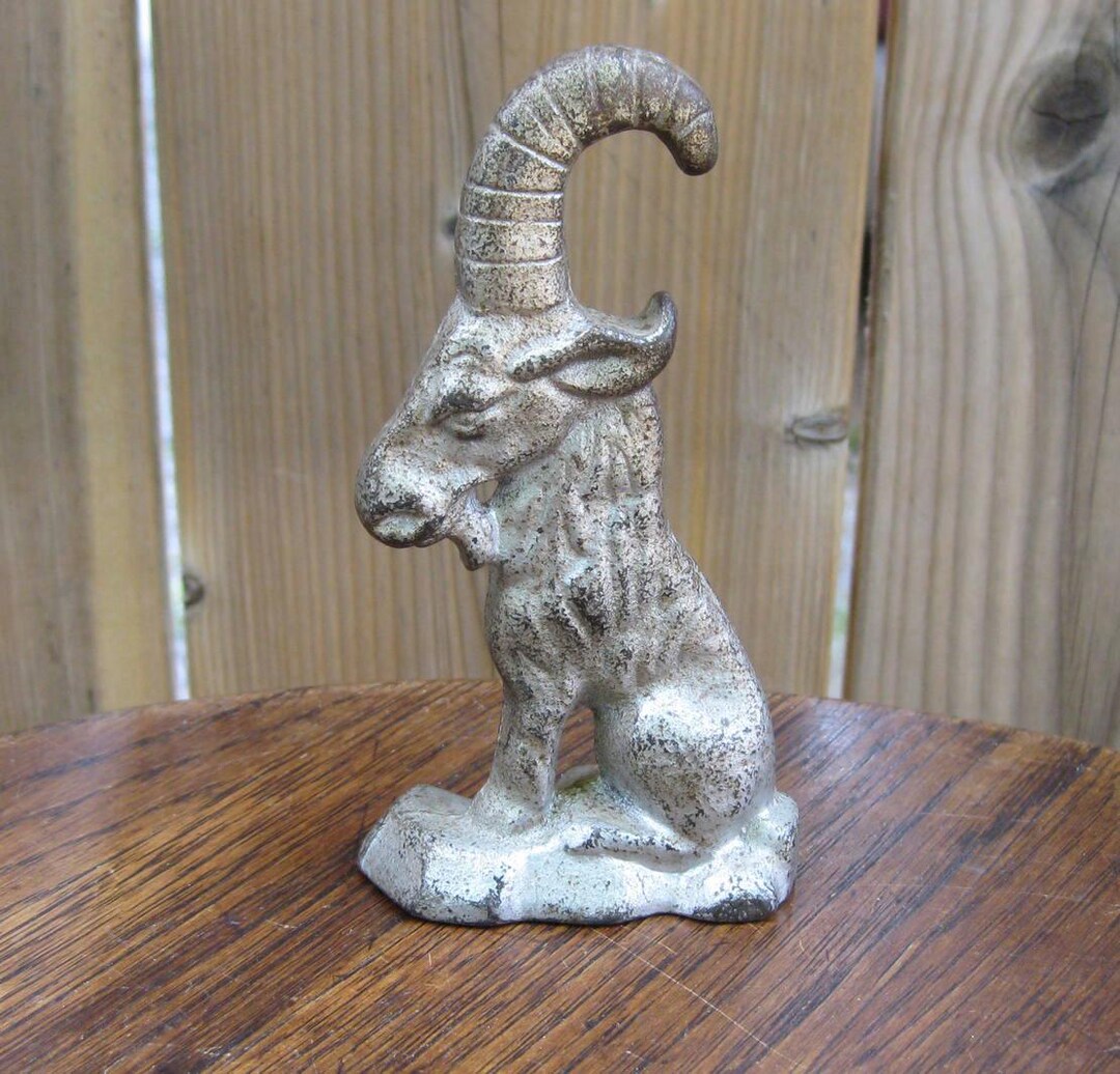 Vintage Bottle Opener Figural Cast Iron Billy Goat Man Cave Home ...