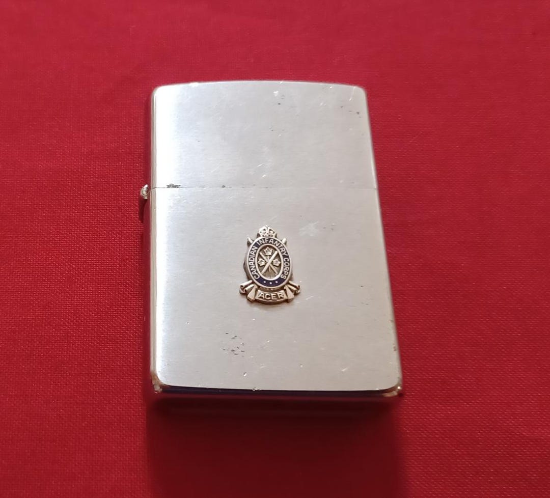 Zippo Military Lighter Niagara Falls Ontario Canada Canadian Infantry ...
