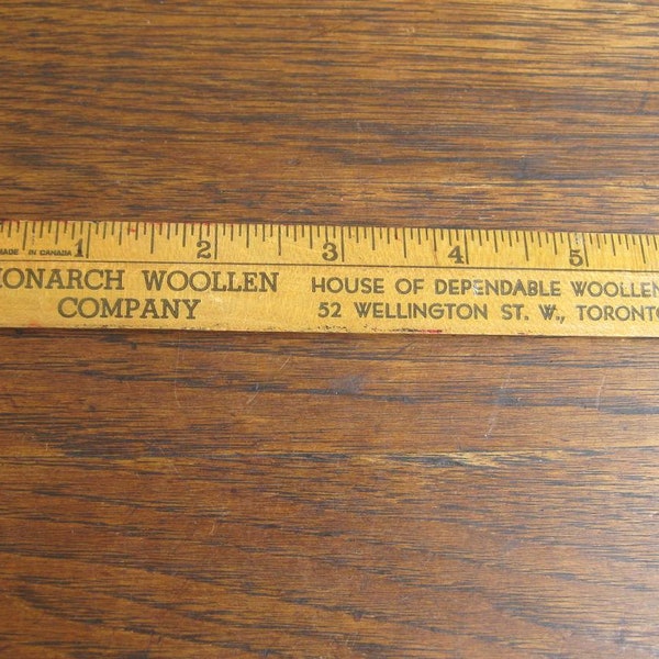 Vintage Wood Ruler - Etsy