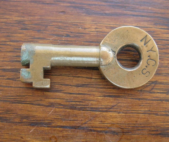NYCS Brass Railroad Key Adlake New York Central System Railway - Etsy