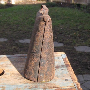 Cow Bell Antique Rusty Cast Iron - Etsy