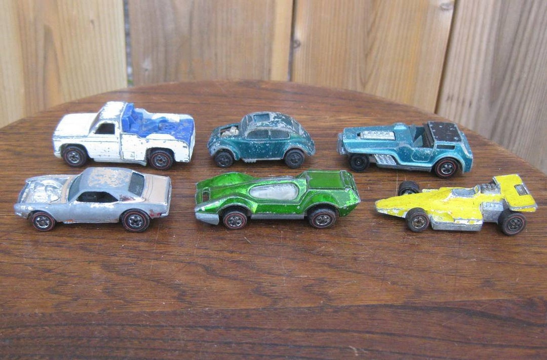Hot Wheels Redline Lot of 6 Junkyard Beaters 1969 Heavy Chevy, 1970 ...