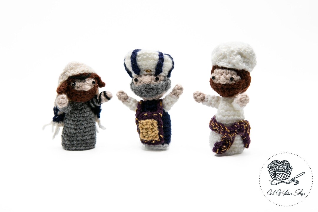 CROCHET PATTERN High Priest, Priest, Orthodox Jew Finger Puppet ...