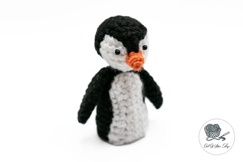 CROCHET PATTERN Perri the Penguin Finger Puppet - Amigurumi (pdf, US ...