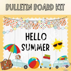 Summer Bulletin Board Kit: End of Year Classroom Decor (printable) - Etsy