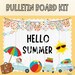 Summer Bulletin Board Kit: End of Year Classroom Decor (printable) - Etsy