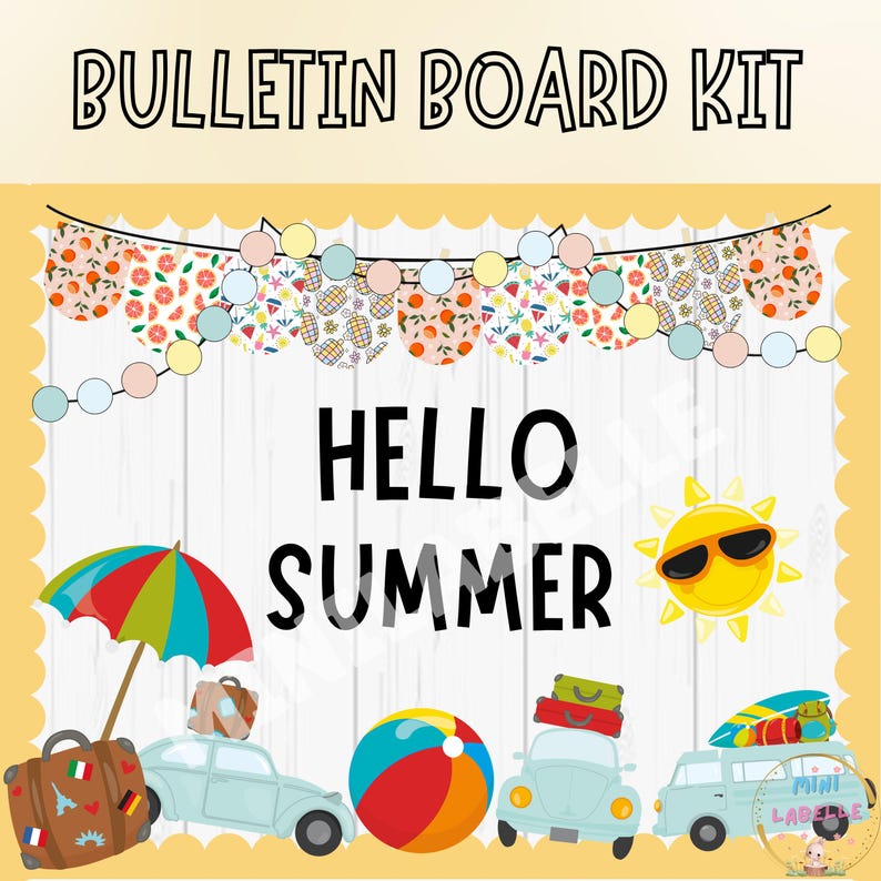 Summer Bulletin Board Kit: End of Year Classroom Decor (printable) - Etsy