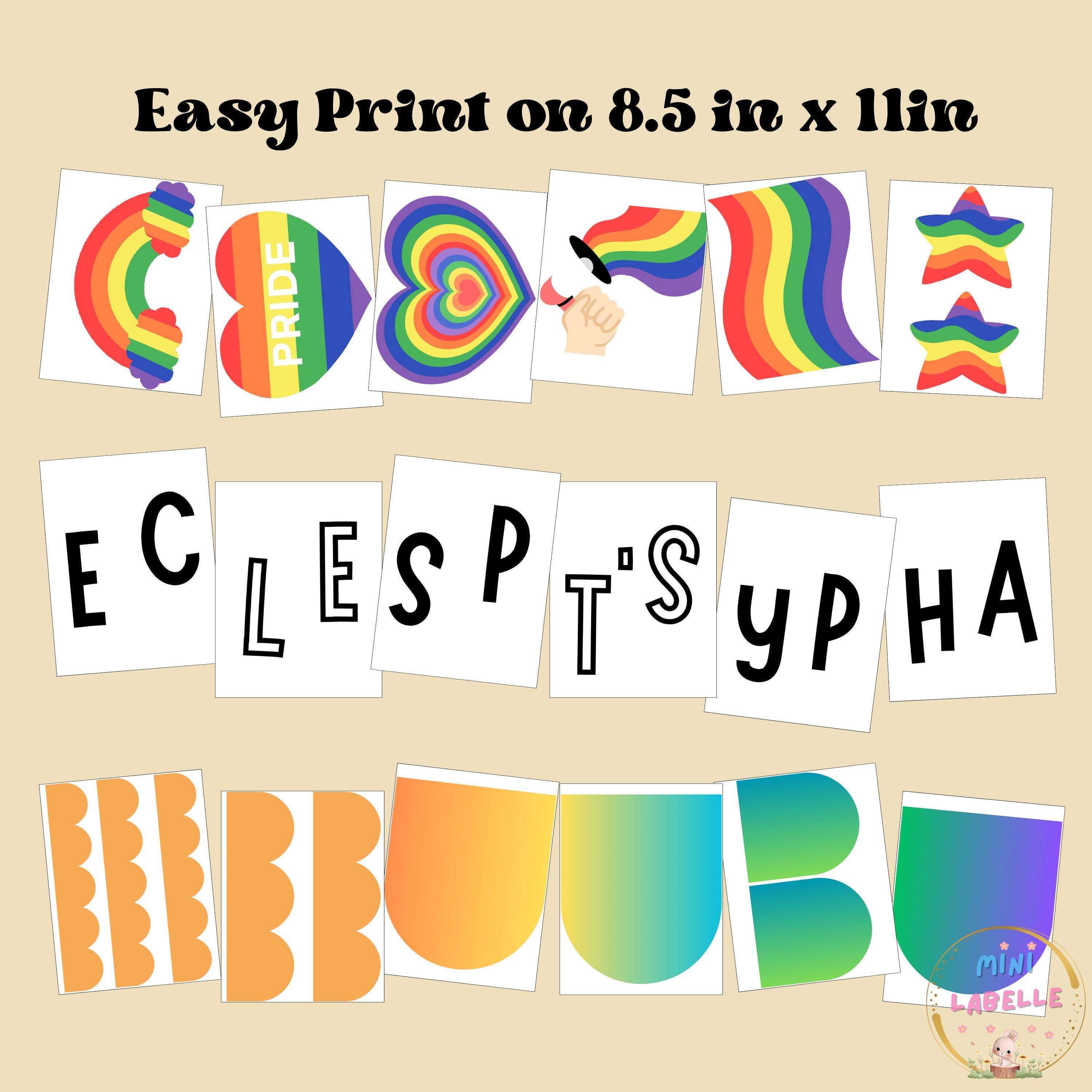 Pride Month Bulletin Board Kit, Classroom Display Door Decoration ...