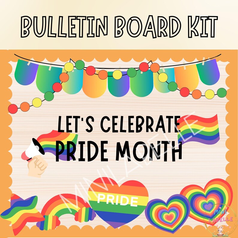 Pride Month Bulletin Board Kit: Classroom LGBTQ Decor (printable) - Etsy