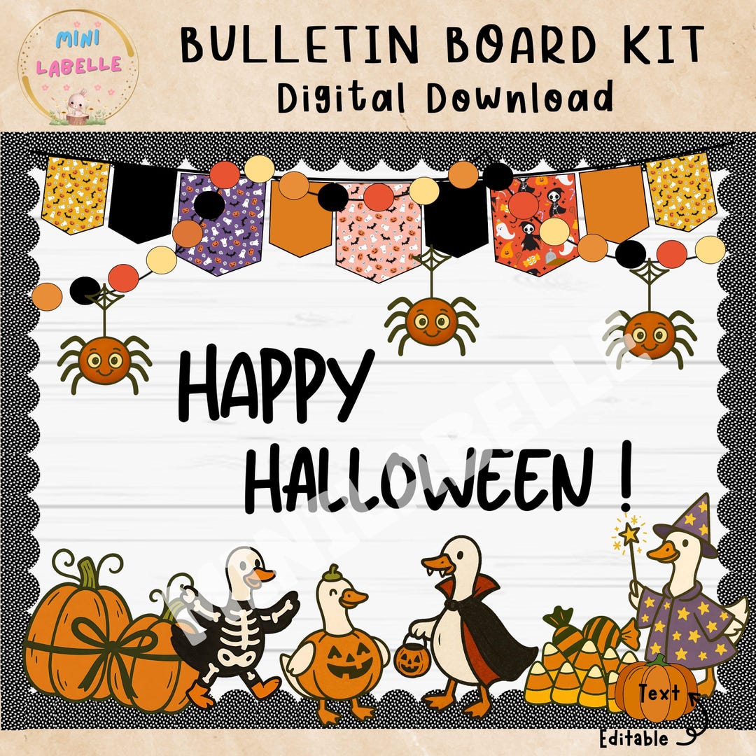 Silly Goose Halloween Bulletin Board Kit: Spooky Classroom Decor ...