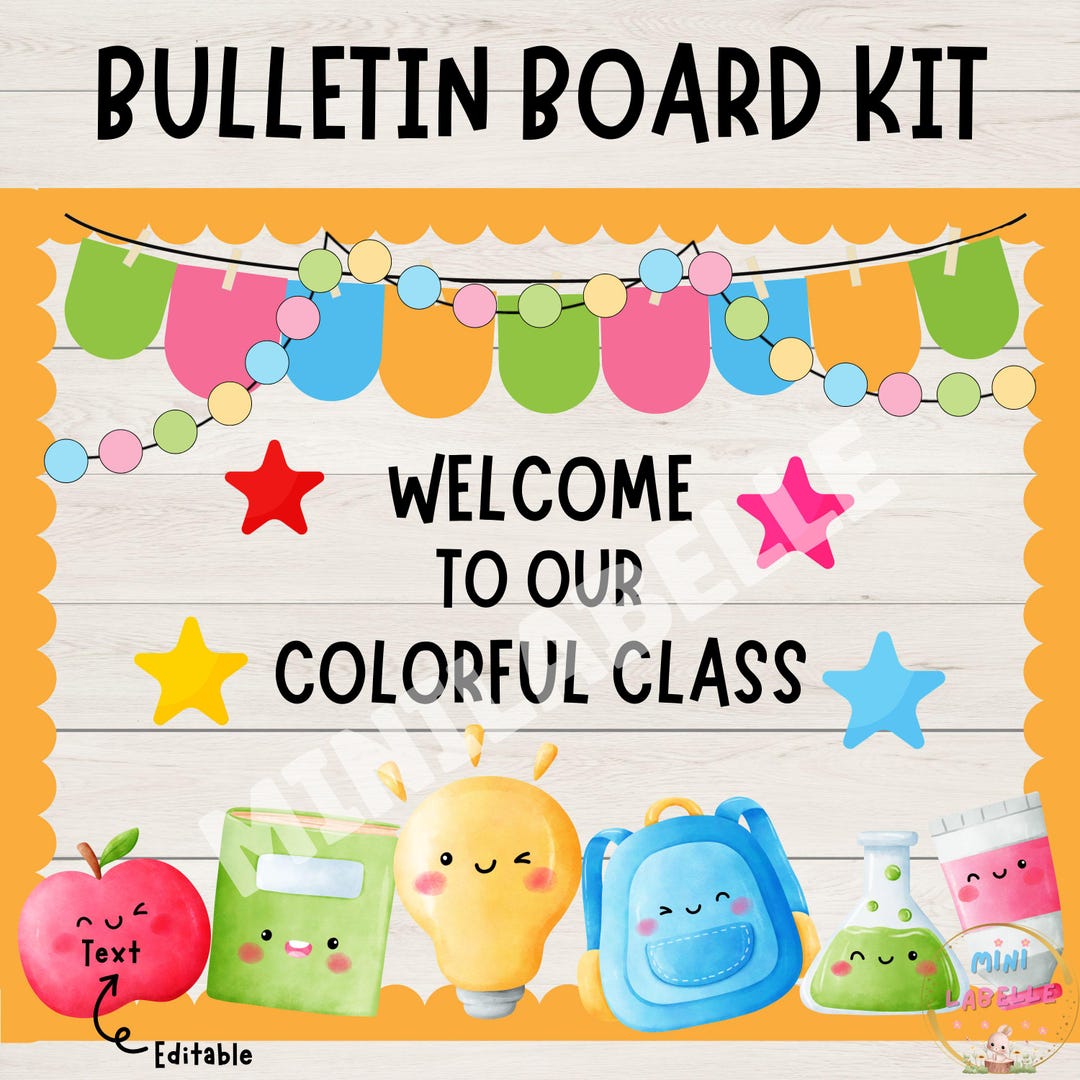 Welcome Back to School Bulletin Board Kit: Classroom Decor (PPT & PDF ...