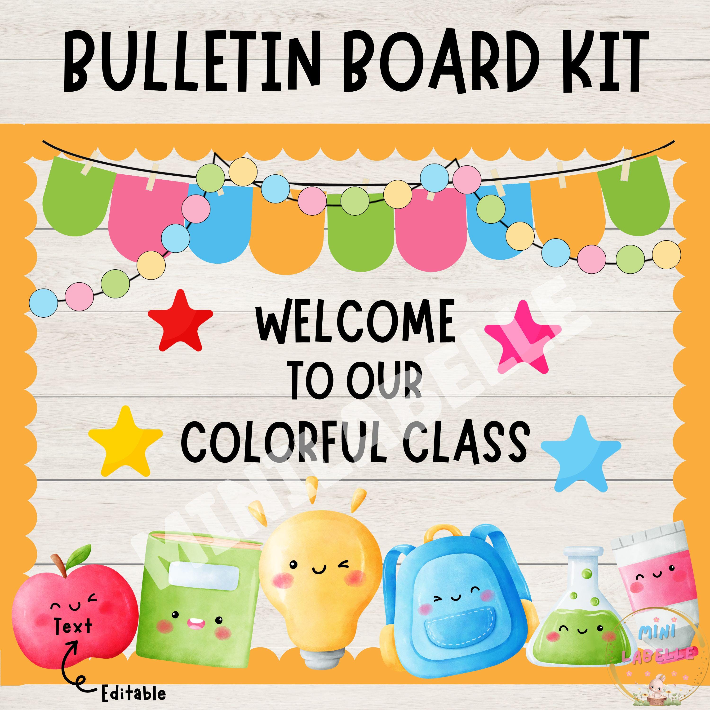 Welcome Back to School Bulletin Board Kit: Classroom Decor (PPT & PDF ...