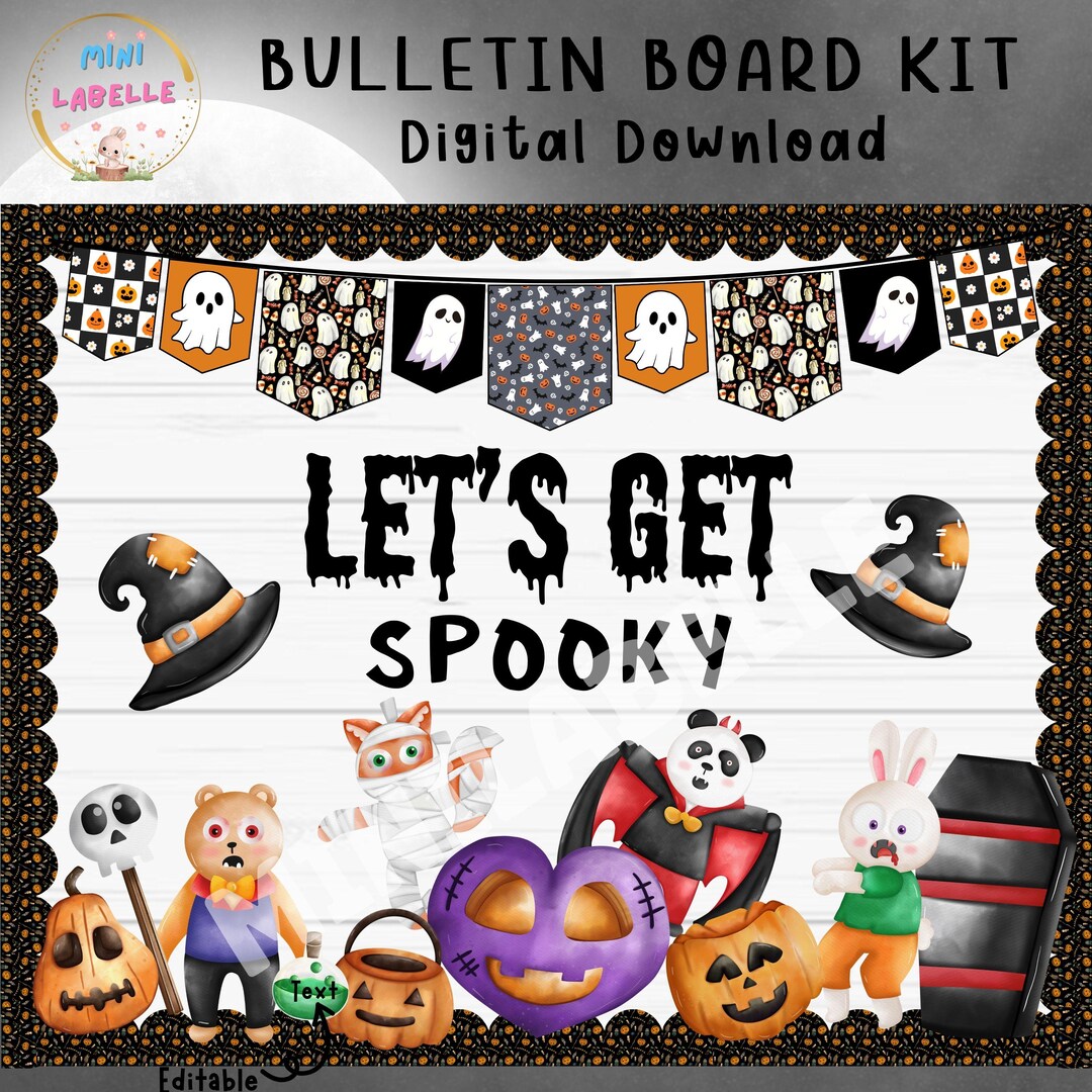 Halloween Bulletin Board Kit: Spooky Classroom Decor (digital Download ...