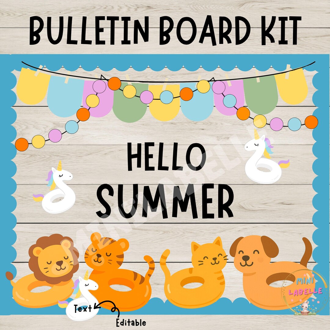 Summer Bulletin Board Kit: Classroom Decor (printable) - Etsy