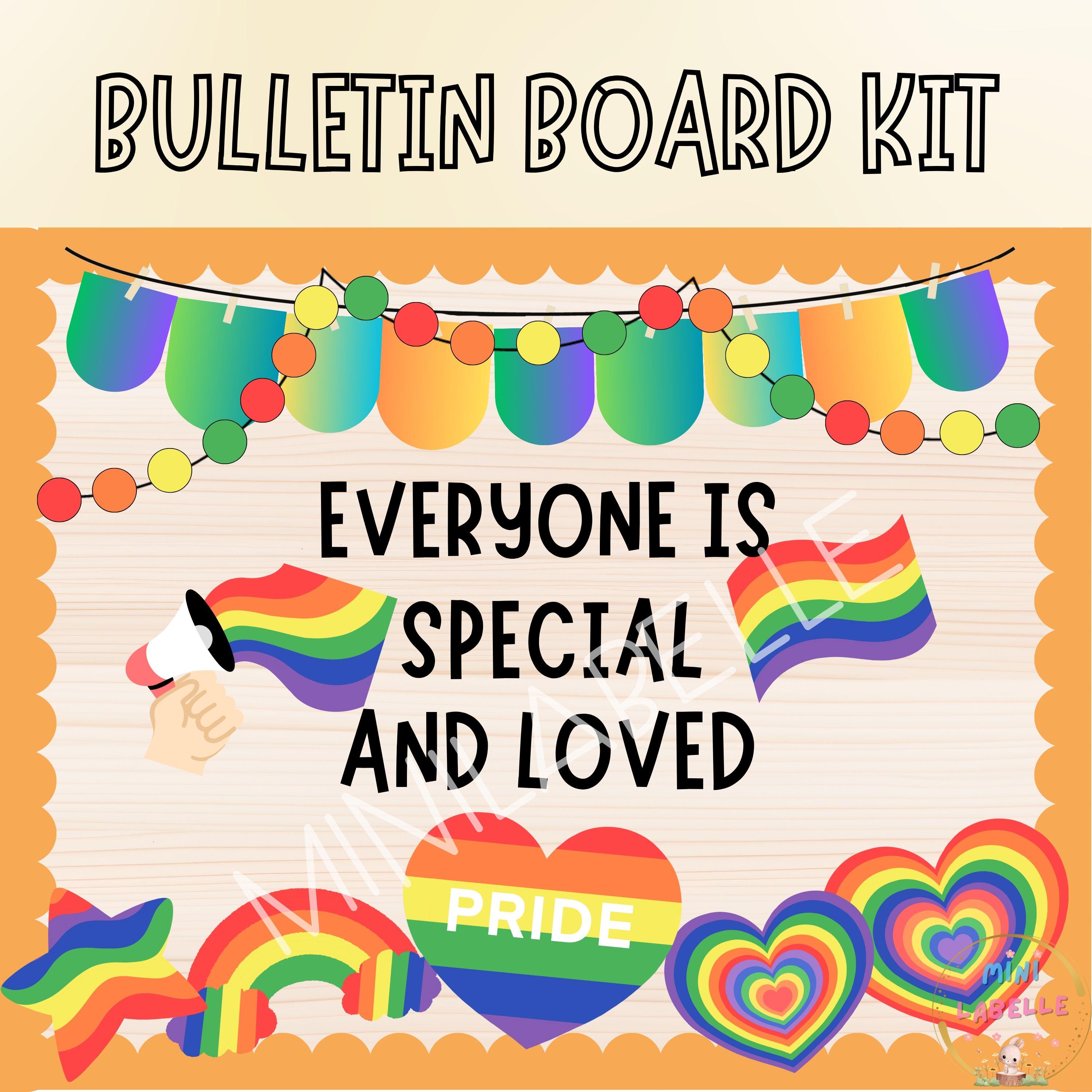 Pride Month Bulletin Board Kit: Classroom LGBTQ Decor (printable) - Etsy