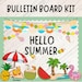 Summer Vibes Bulletin Board Kit: End of Year Classroom Decor (printable ...