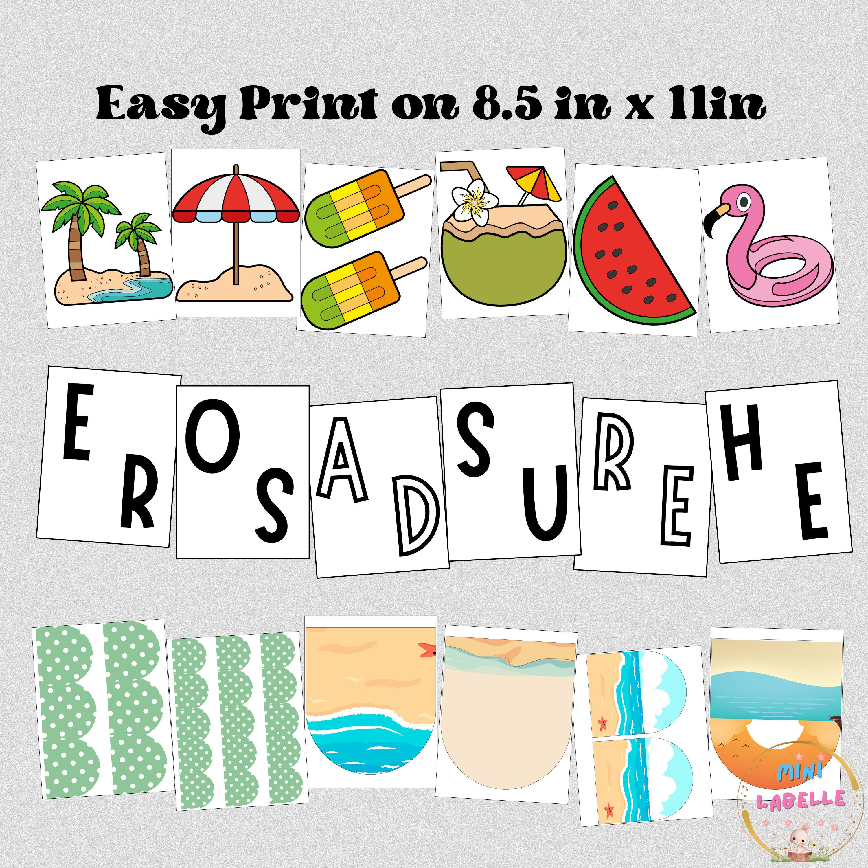 Summer Vibes Bulletin Board Kit: End of Year Classroom Decor (printable ...