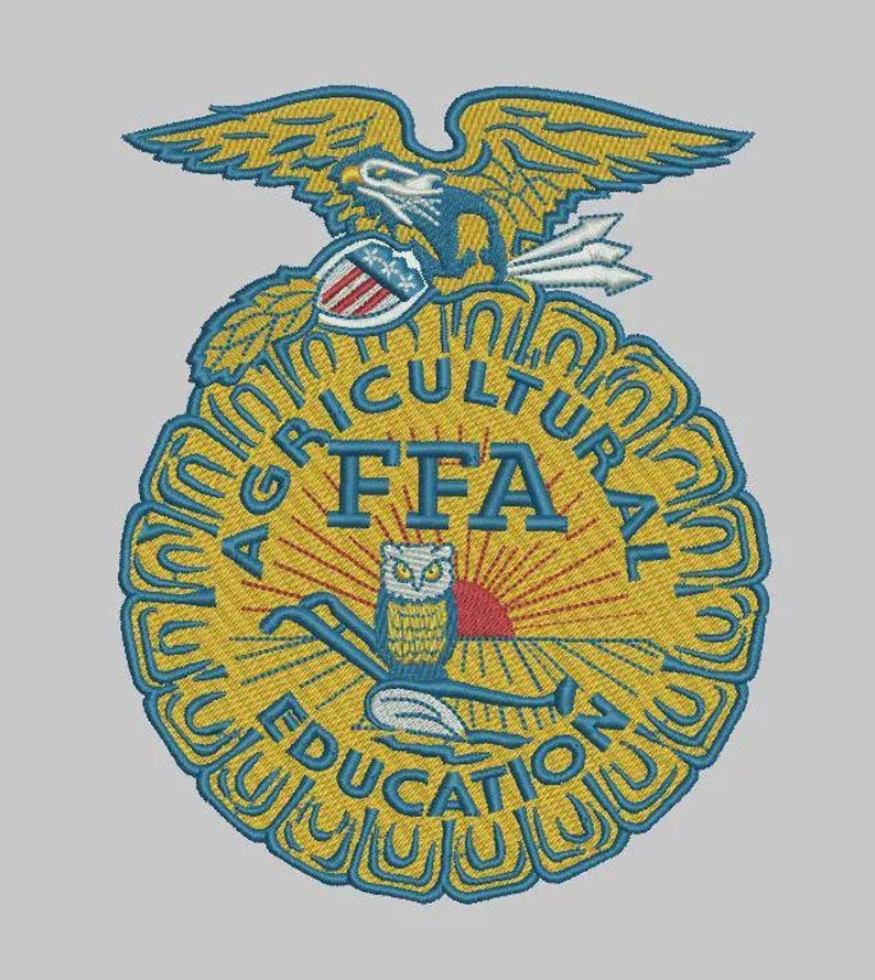 National FFA Organization Emblem Embroidery Design – Digital Files, FFA ...