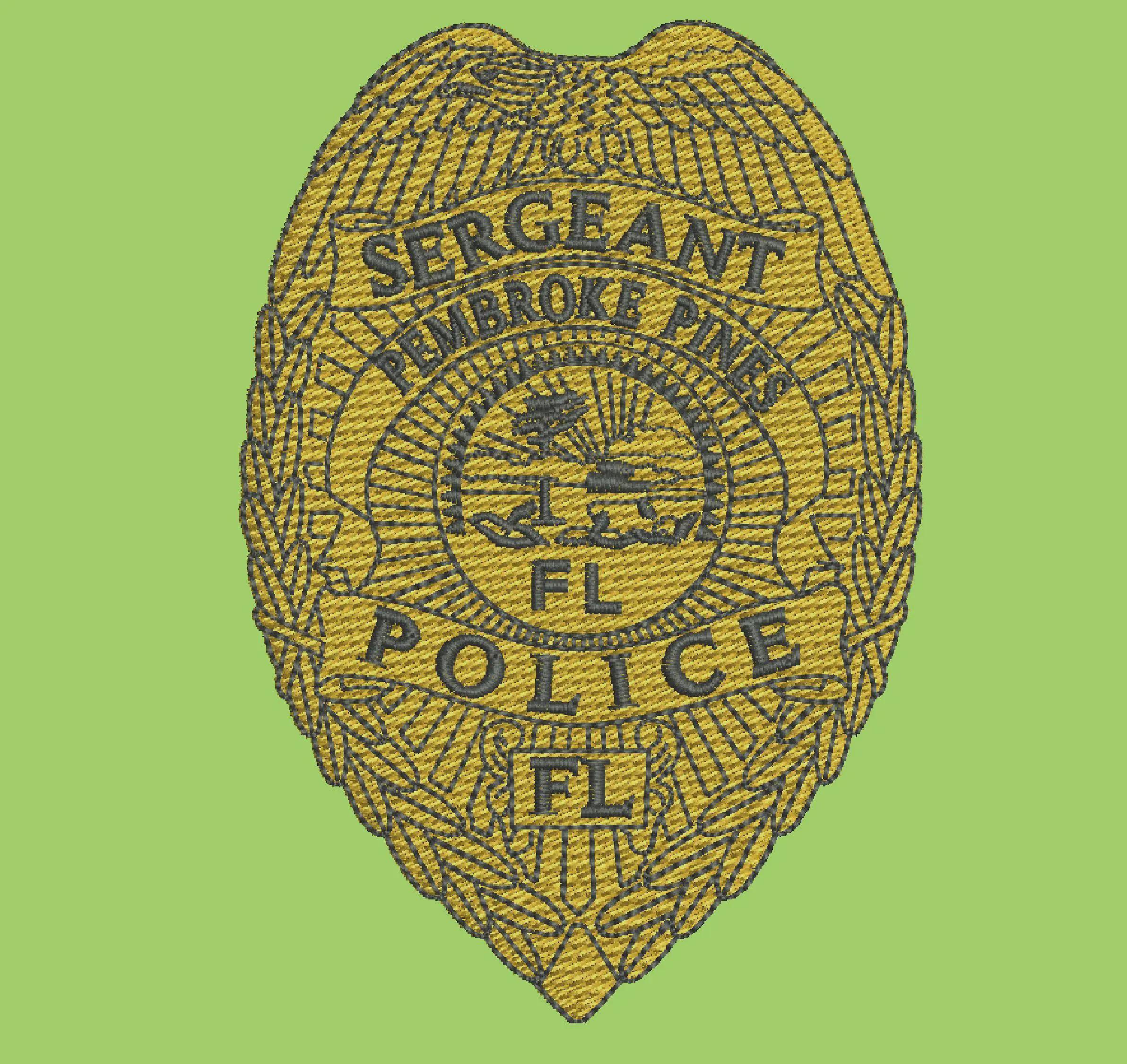 Sheriff Badge Embroidery Bundle, Digital Download, Law Enforcement ...