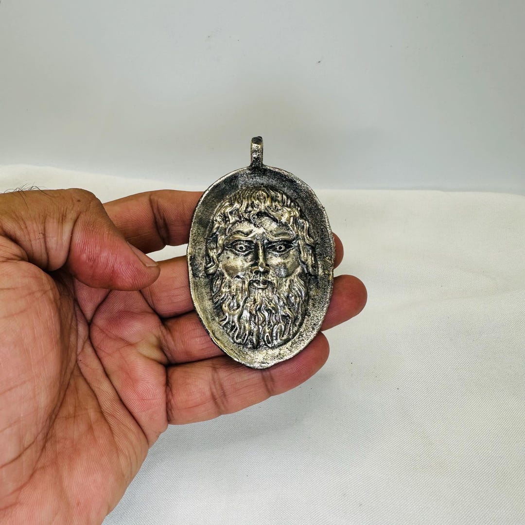 Antique Vintage Silver Amulet Pendant Greek Hercules Goddess ...