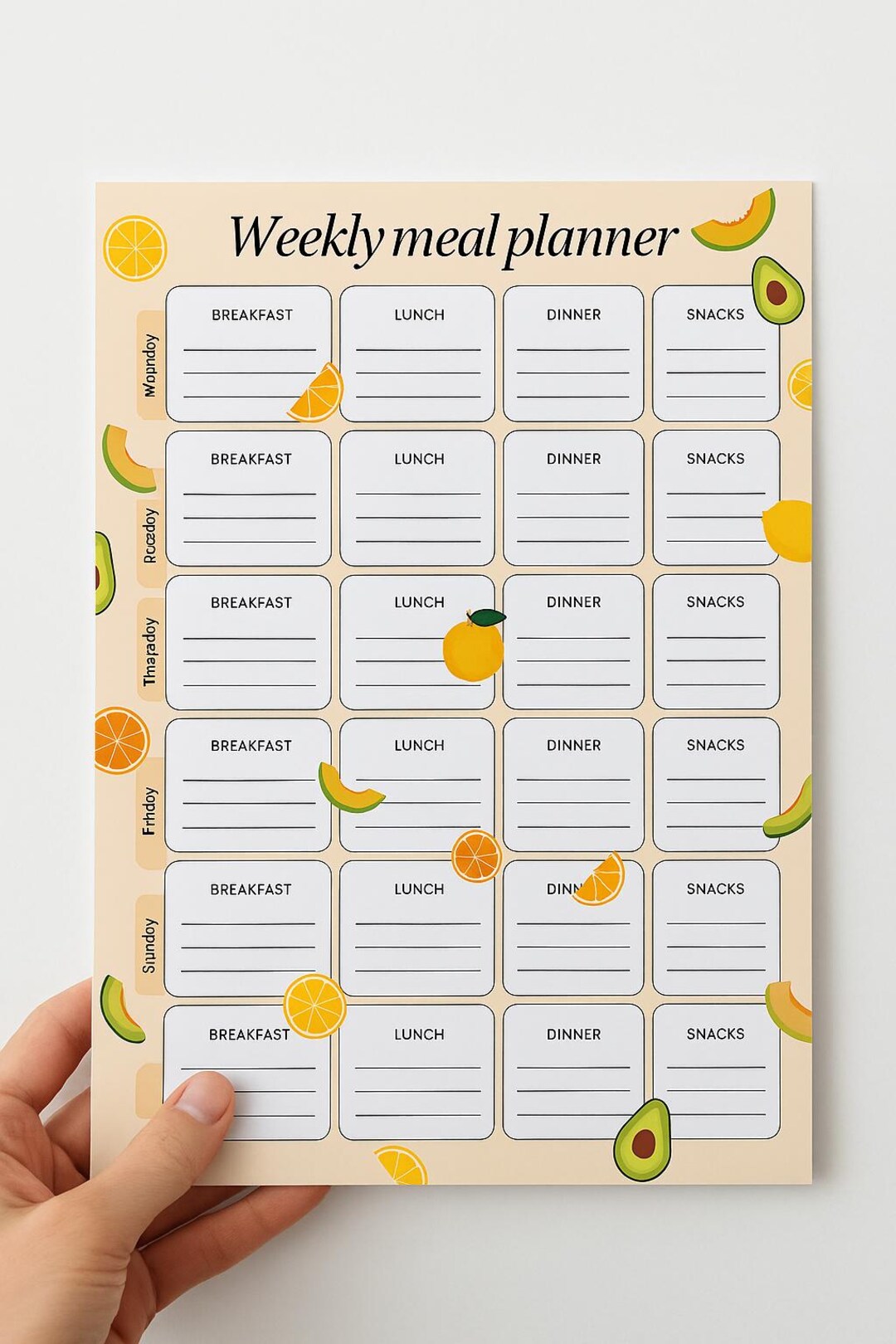 Editable Weekly Meal Planner Canva Template Meal Planning Printable ...