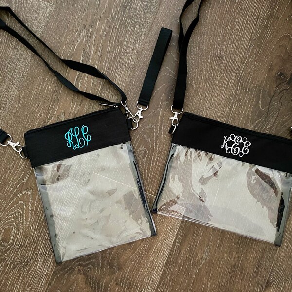 Clear Purse Monogram - Etsy