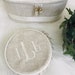 Monogram Jewelry Case Linen Ruffle Jewelry Holder Travel Bag Bridesmaid ...