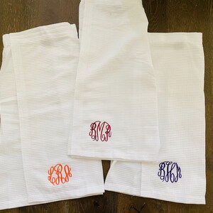 Monogram Towel Wrap Monogrammed Waffle Weave Towel Wrap Graduation Gift ...