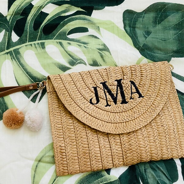 Monogram Clutch - Etsy