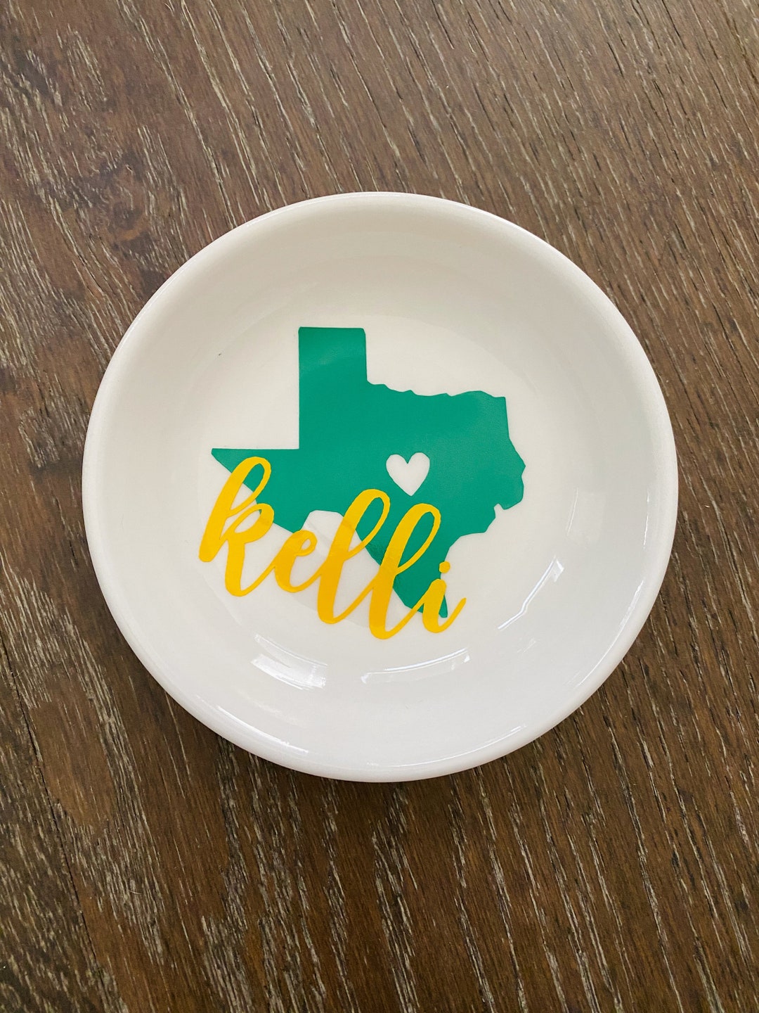 Personalized Custom Baylor University Gift , Baylor Bears Jewelry Dish ...