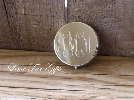 Engraved Monogram Pill Case Monogram Mint Holder Engraved | Etsy