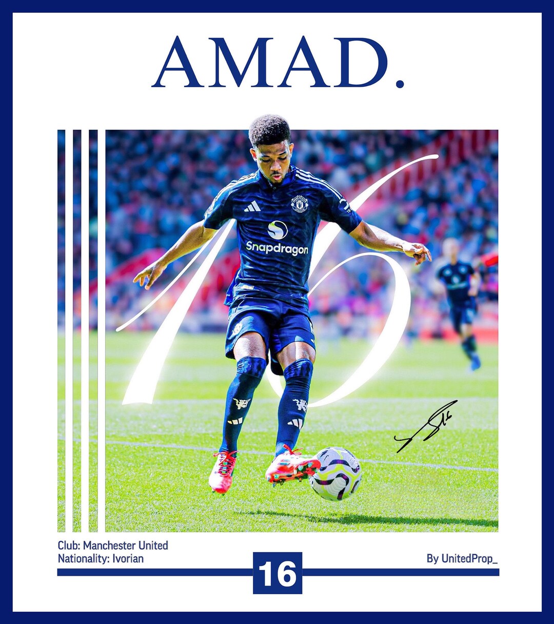 Amad Diallo - Manchester United - Digital Art - Digital Print ...