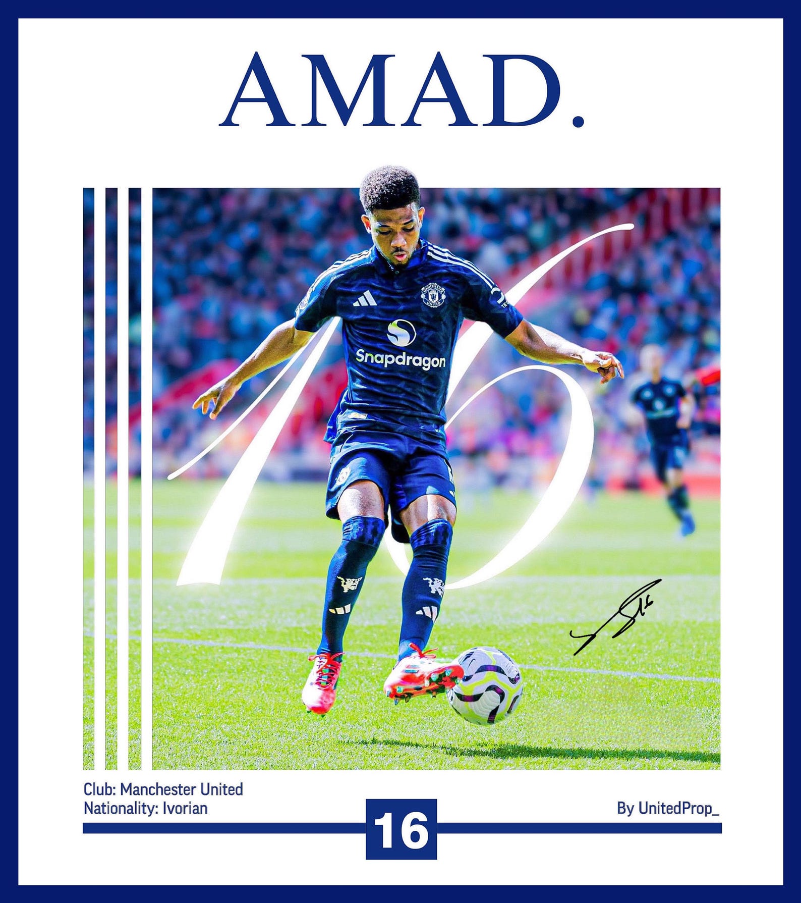 Amad Diallo - Manchester United - Digital Art - Digital Print ...