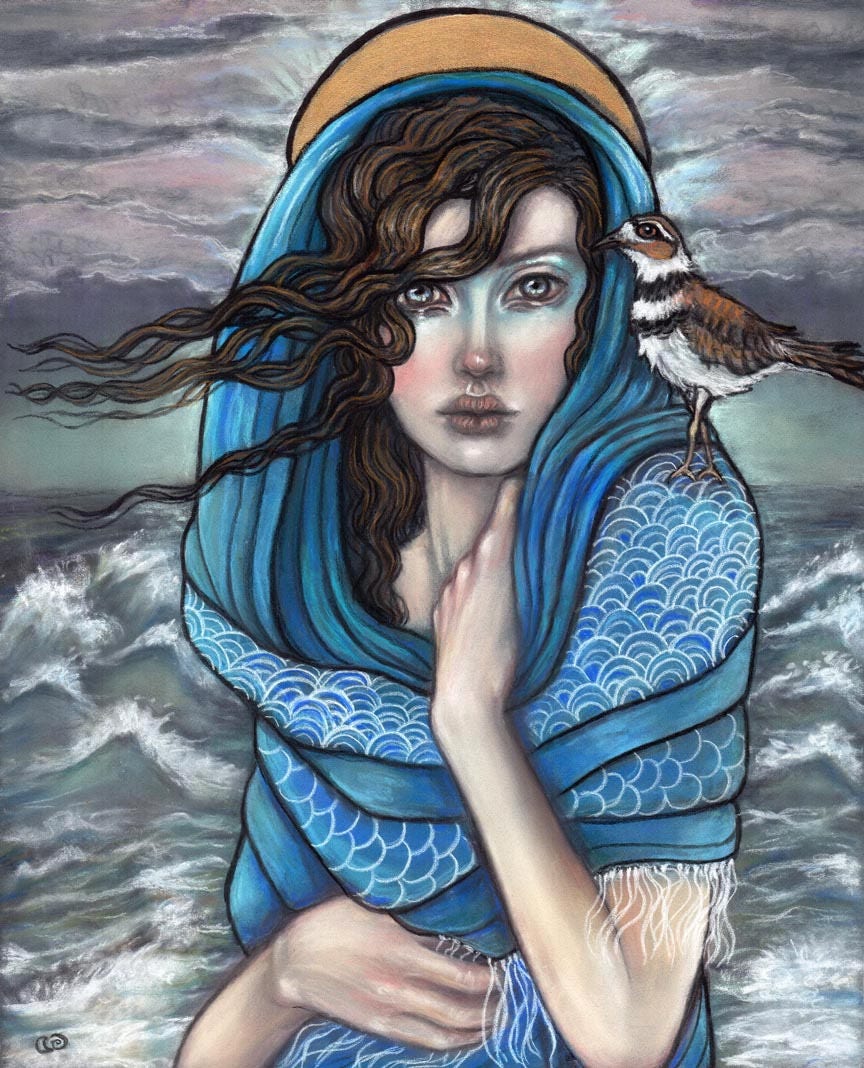 The Sea Priestess Goddess Fantasy Art Fine Art Print - Etsy UK
