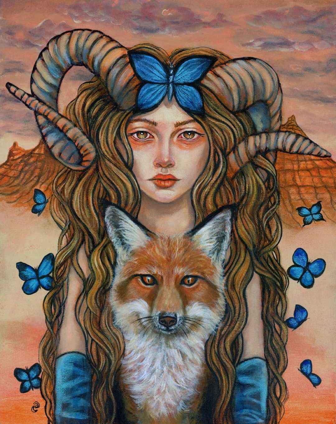 The Spirit of Aries Astrological Zodiac Fine Art Print by Tammy Wampler ...
