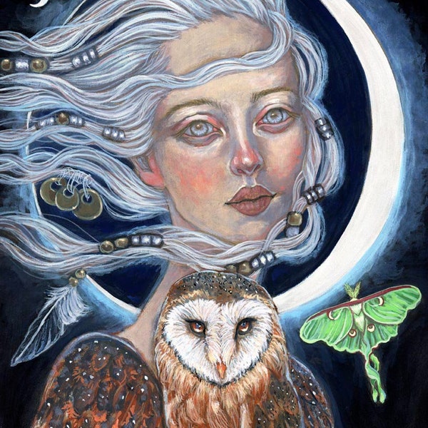 Goddess Luna Art - Etsy