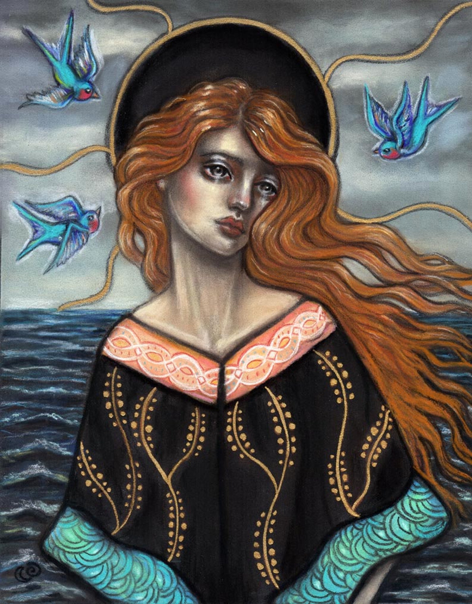 Cliodhna Celtic Goddess Fine Art Print by Tammy Wampler - Etsy