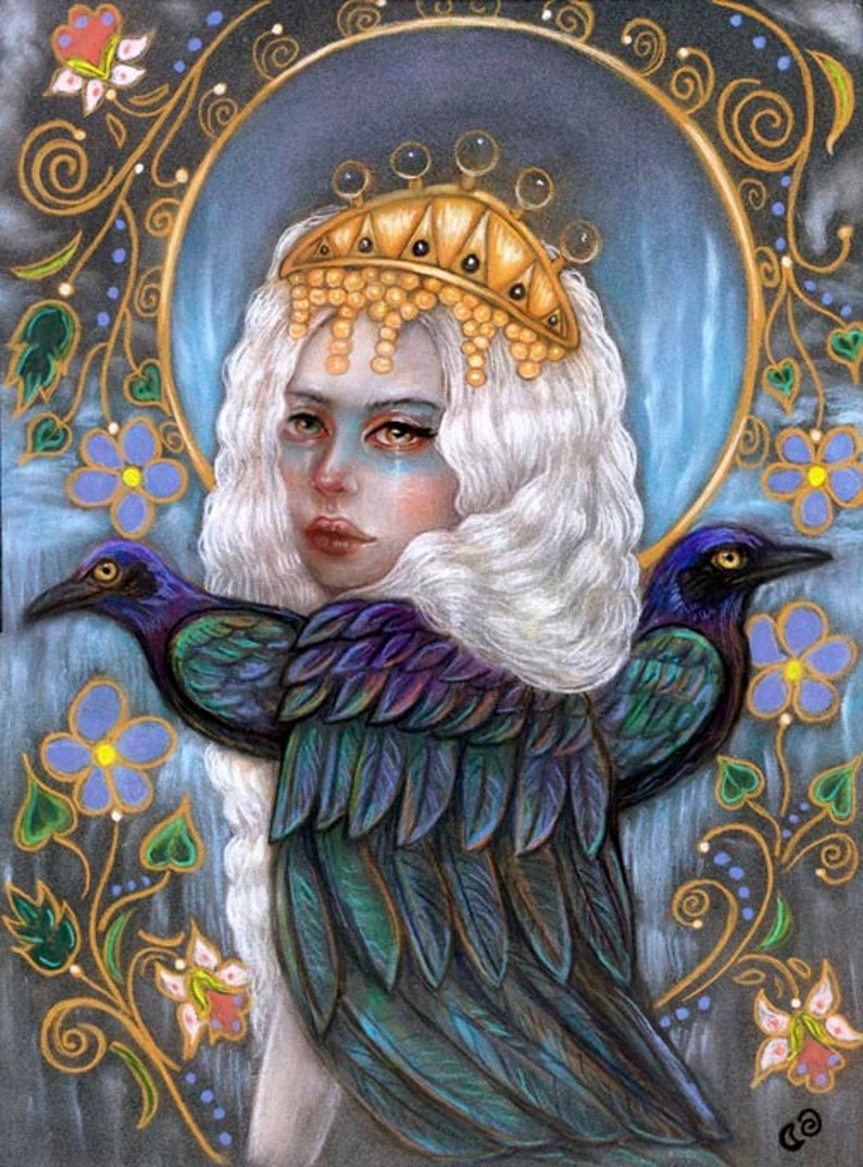 Zaria Slavic Goddess Harpy 8x10 Fine Art Print - Etsy