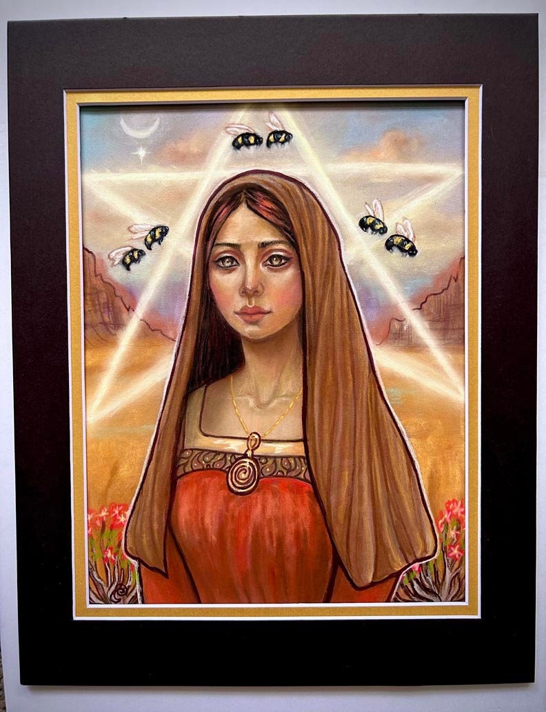 Mary Magdalene Miriam Madonna Original Fine Art Soft Pastel by Tammy ...