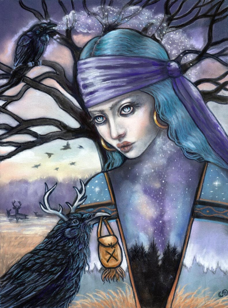 The Trickster Crows Ravens Gypsy Magic Pagan Fine Art Print - Etsy UK