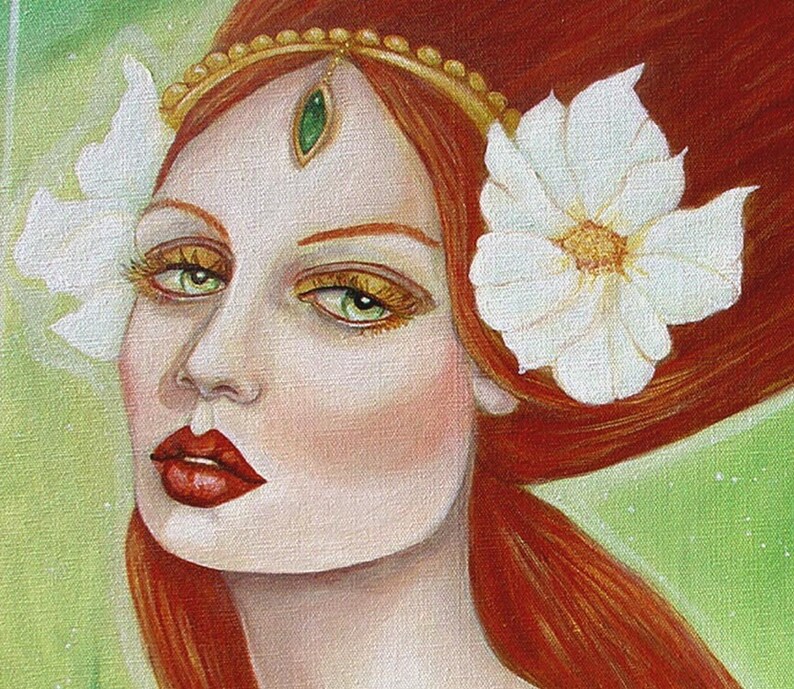 Deirdre of the Sorrows-goddess Celtic Irish Raven Mythological 8x10 Art ...