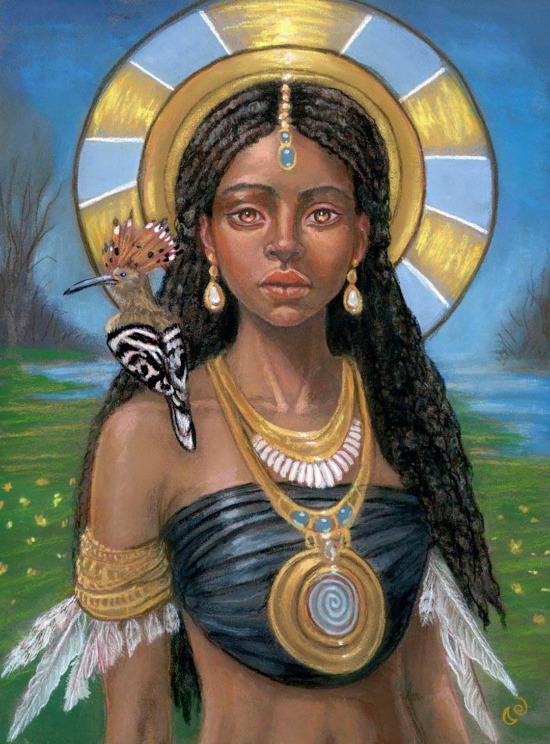 Ewa African Orisha Goddess Original Art by Tammy Wampler - Etsy