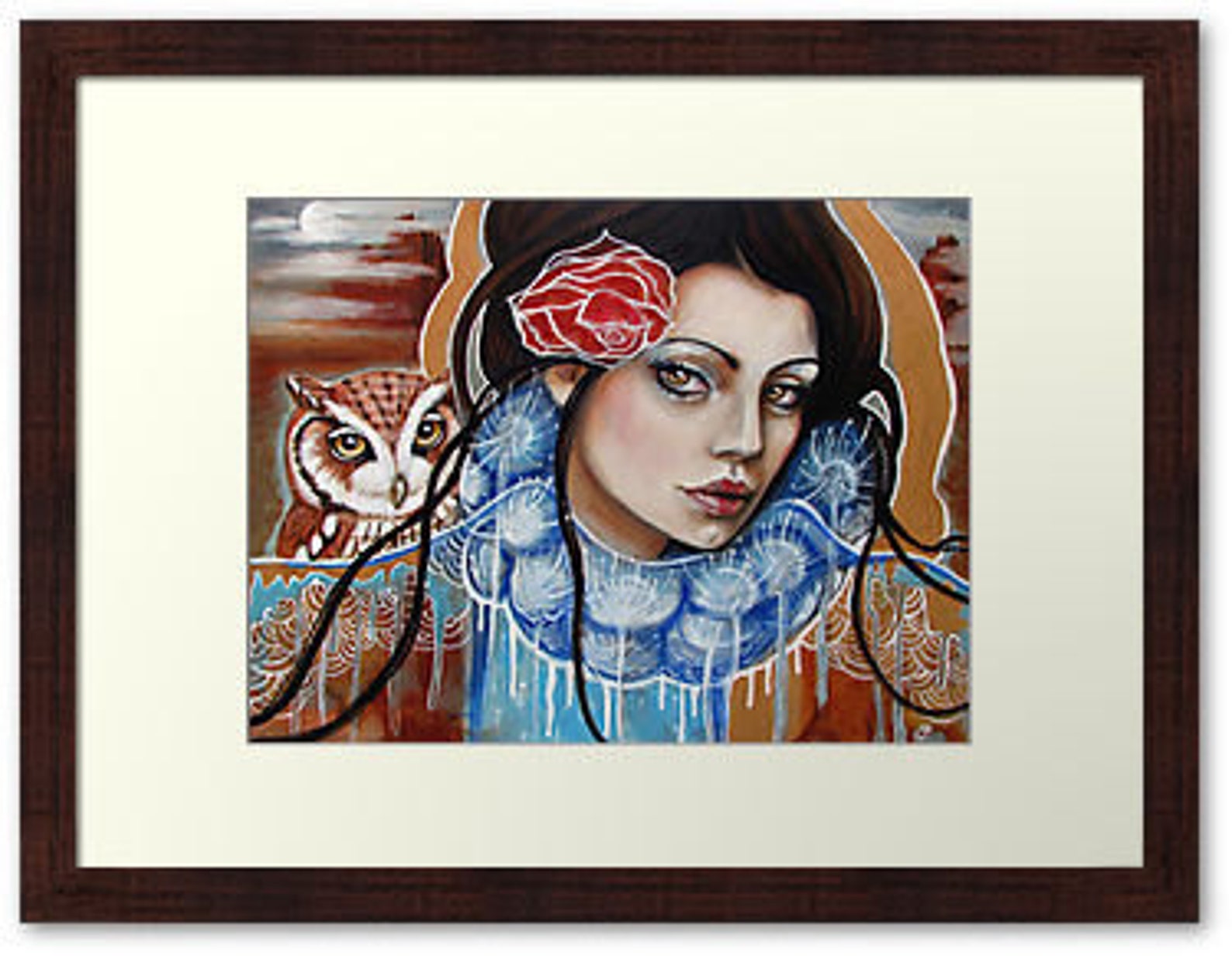 Leanan Sidhe Fairy Celtic Mythological Goddess Owl 8x10 Art - Etsy